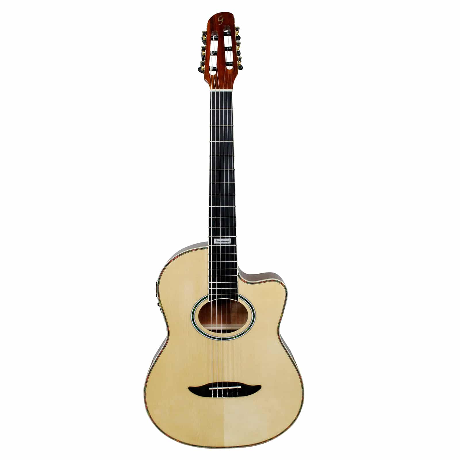 Guitarra Nylon Electroacústica Giannini Performance GNF-3 CEQ Natural ...