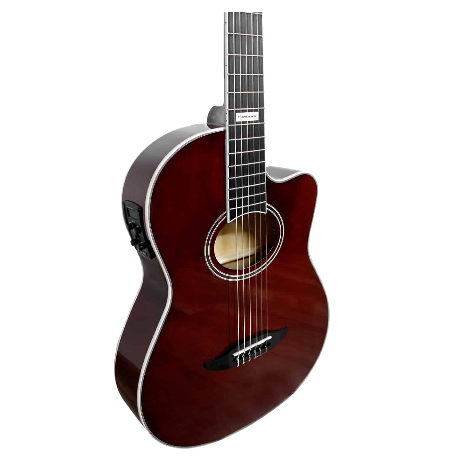 Violão Náilon Eletroacústico Giannini Performance GNF-3 CEQ Translucent ...
