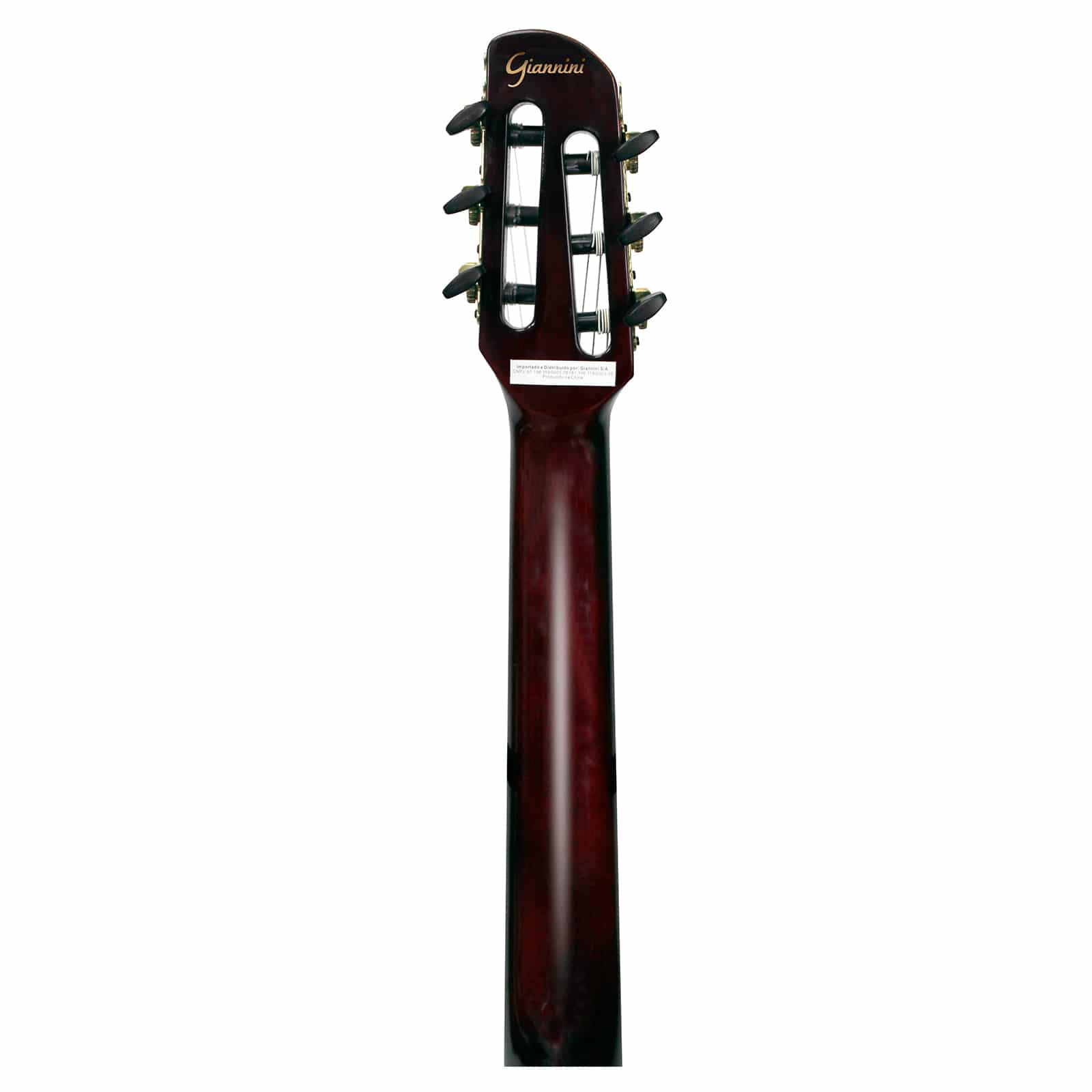 Violão Náilon Eletroacústico Giannini Performance GNF-3 CEQ Translucent ...