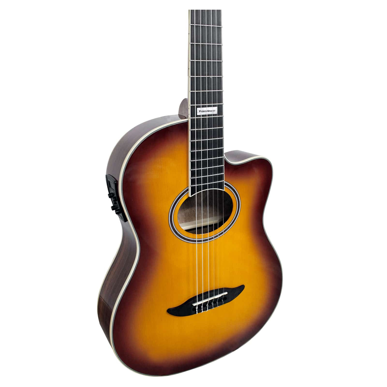 Violão Náilon Eletroacústico Giannini Performance GNF-3 CEQ Tobacco ...